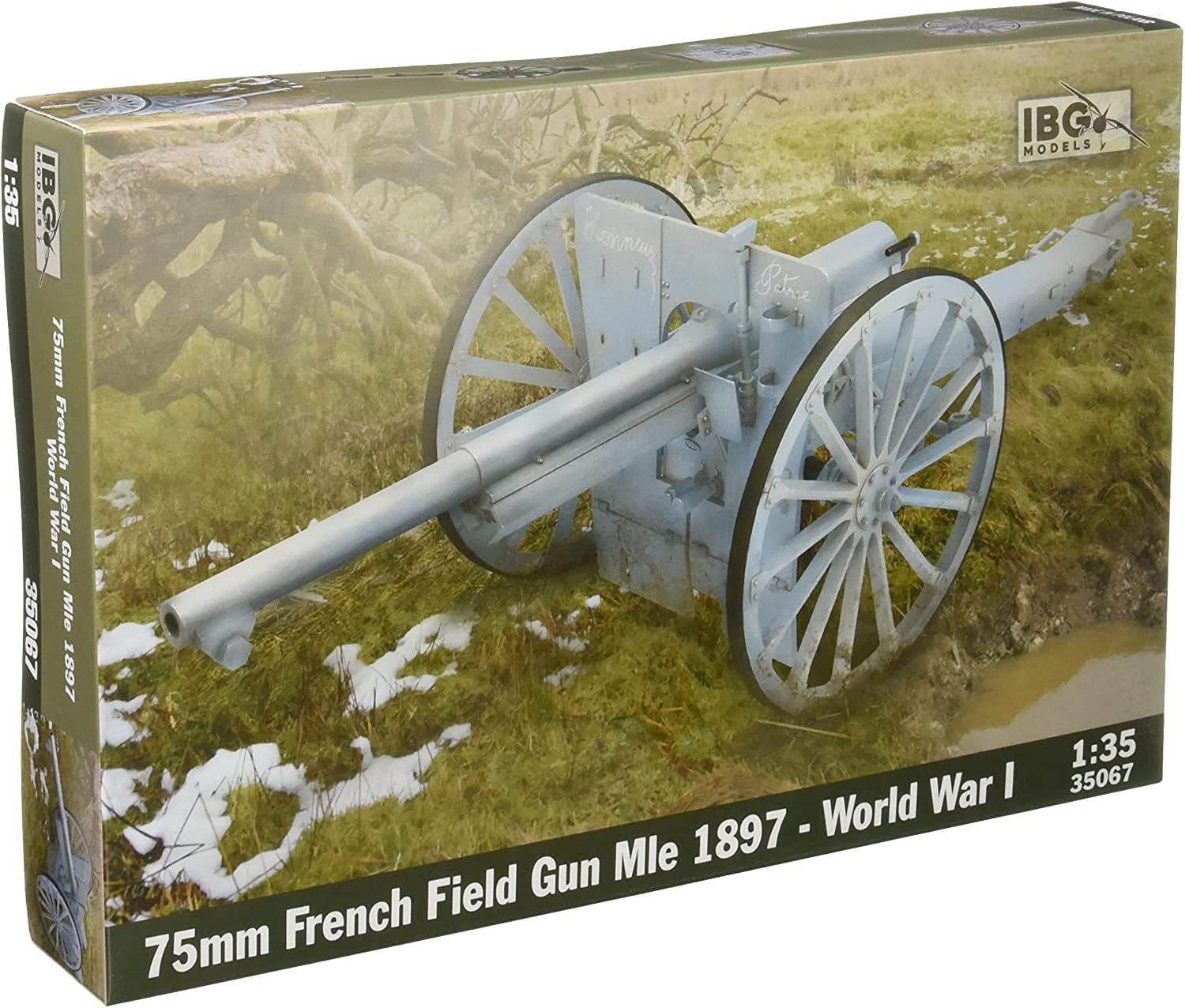 Amazon | IBG 1/35 フランス軍 75mm シュナイダー M.1897 野砲 第一次大戦型 プラモデル PB35067 | プラモデル 通販