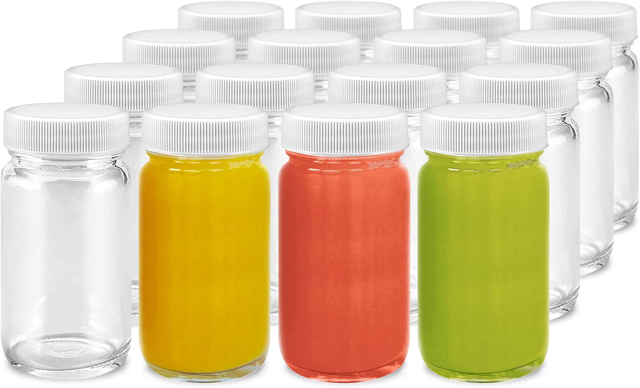 VOLCANOES CLUB Lot de 8 bocaux en verre de 60,7 g avec couvercles ...