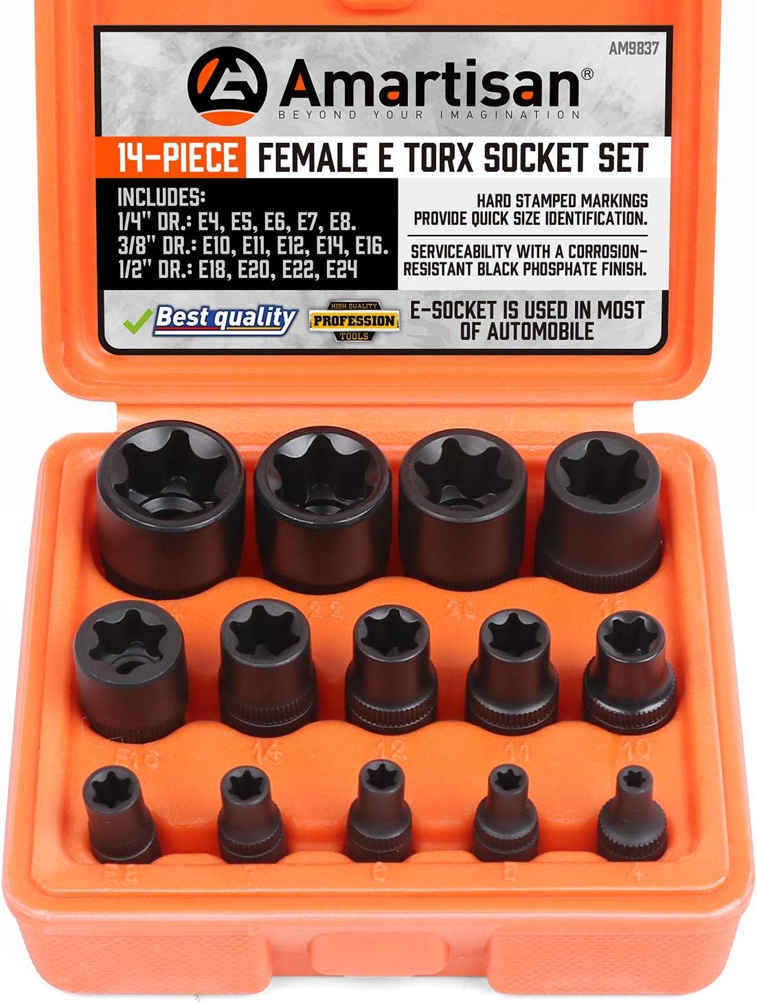 Amazon.com: Vim Products VIM Tools EP24-TORX SOCKET 1/2 SQUARE (VIM ...