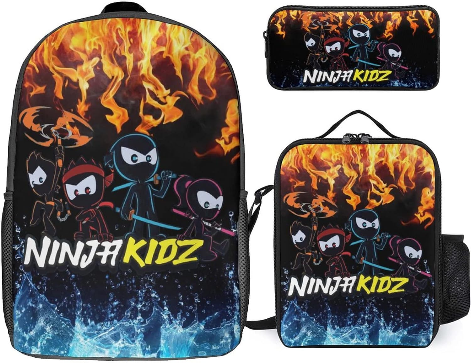 Amazon.com | oqatdsn Ni.nja Kidz Backpack Teen Boys And Girls with ...