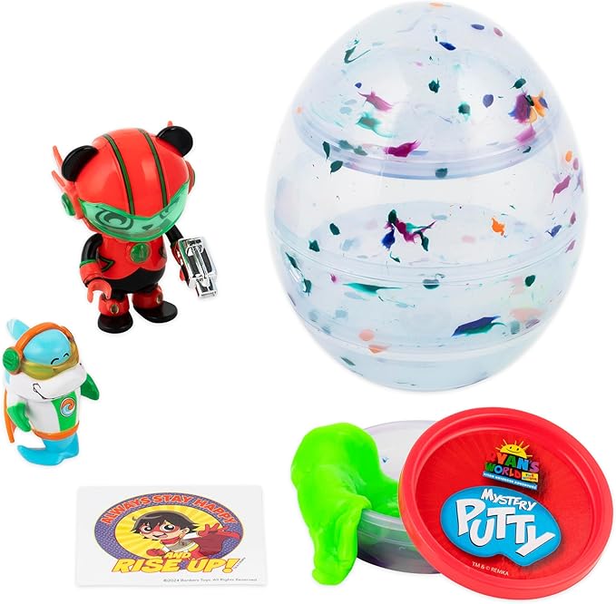 Amazon.com: Ryan's World Mini Mystery Egg, Includes 4 Surprise Toys ...