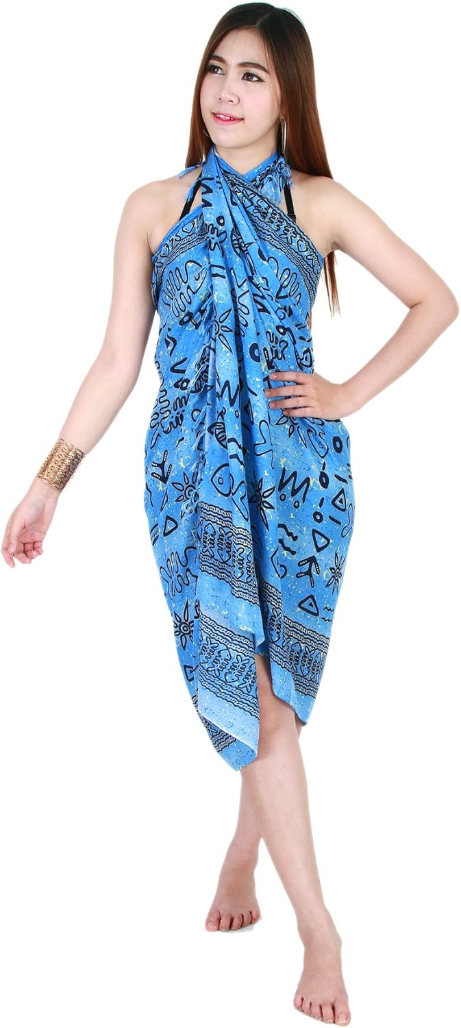 Ancient Sign Sarong Pareo Skirt Dress Wrap Cover up Beach Swimwear ...