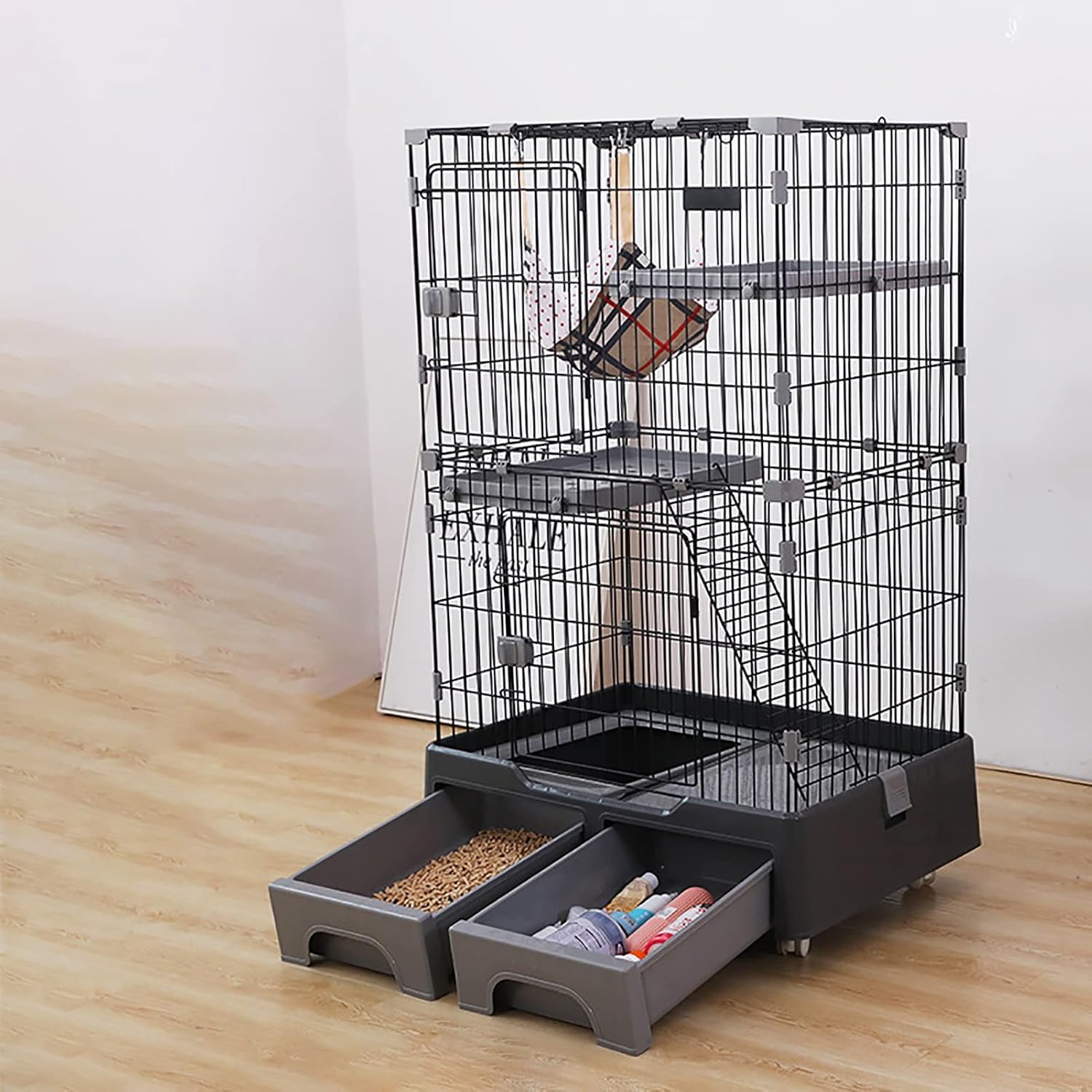 Amazon.com : AoForce Cat Cage Playpen Kennel Crate Cat House Cat Litter ...