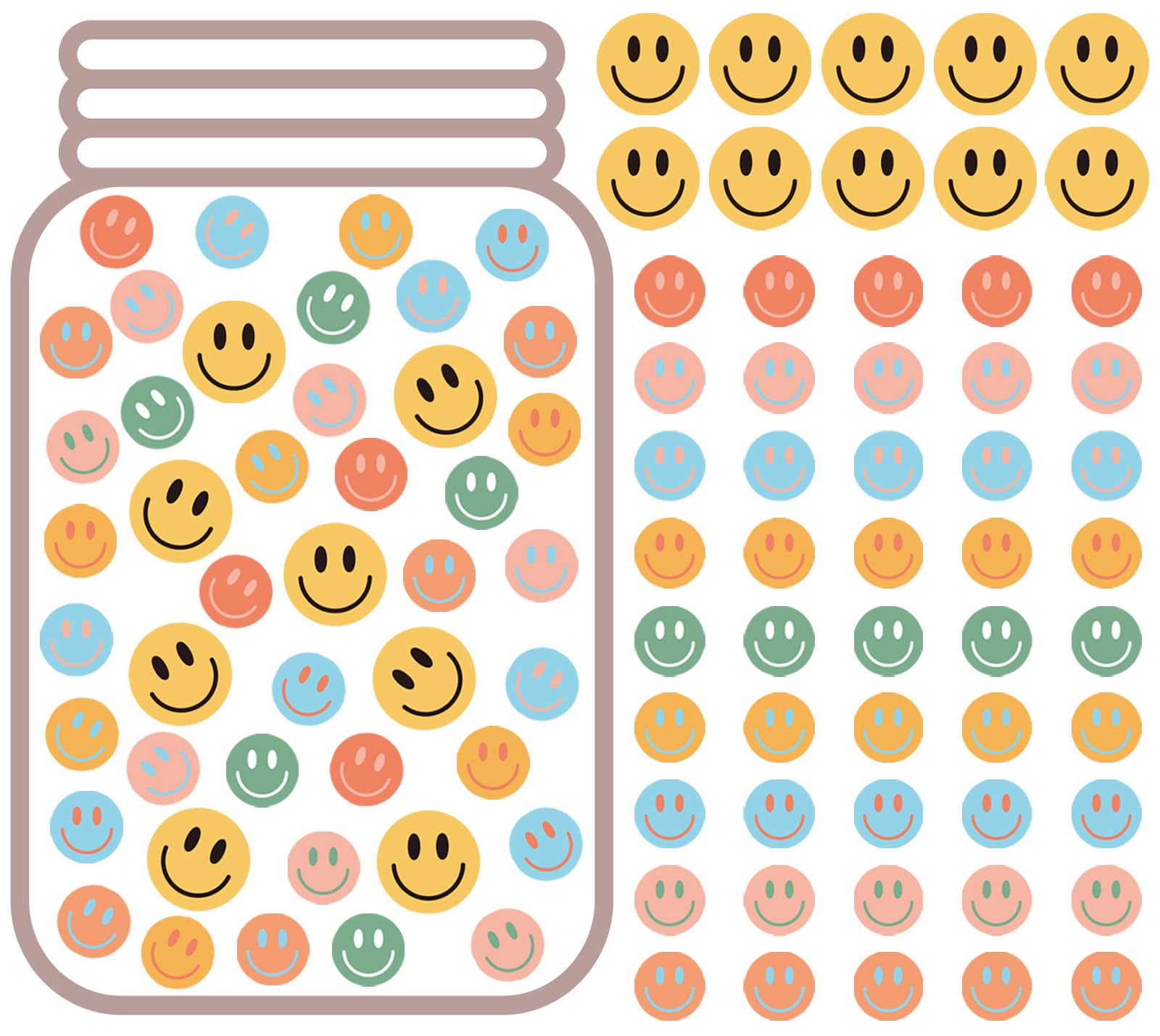 Amazon.com : Whaline Magnetic Smile Reward Jar for Kids 56Pcs Behavior ...