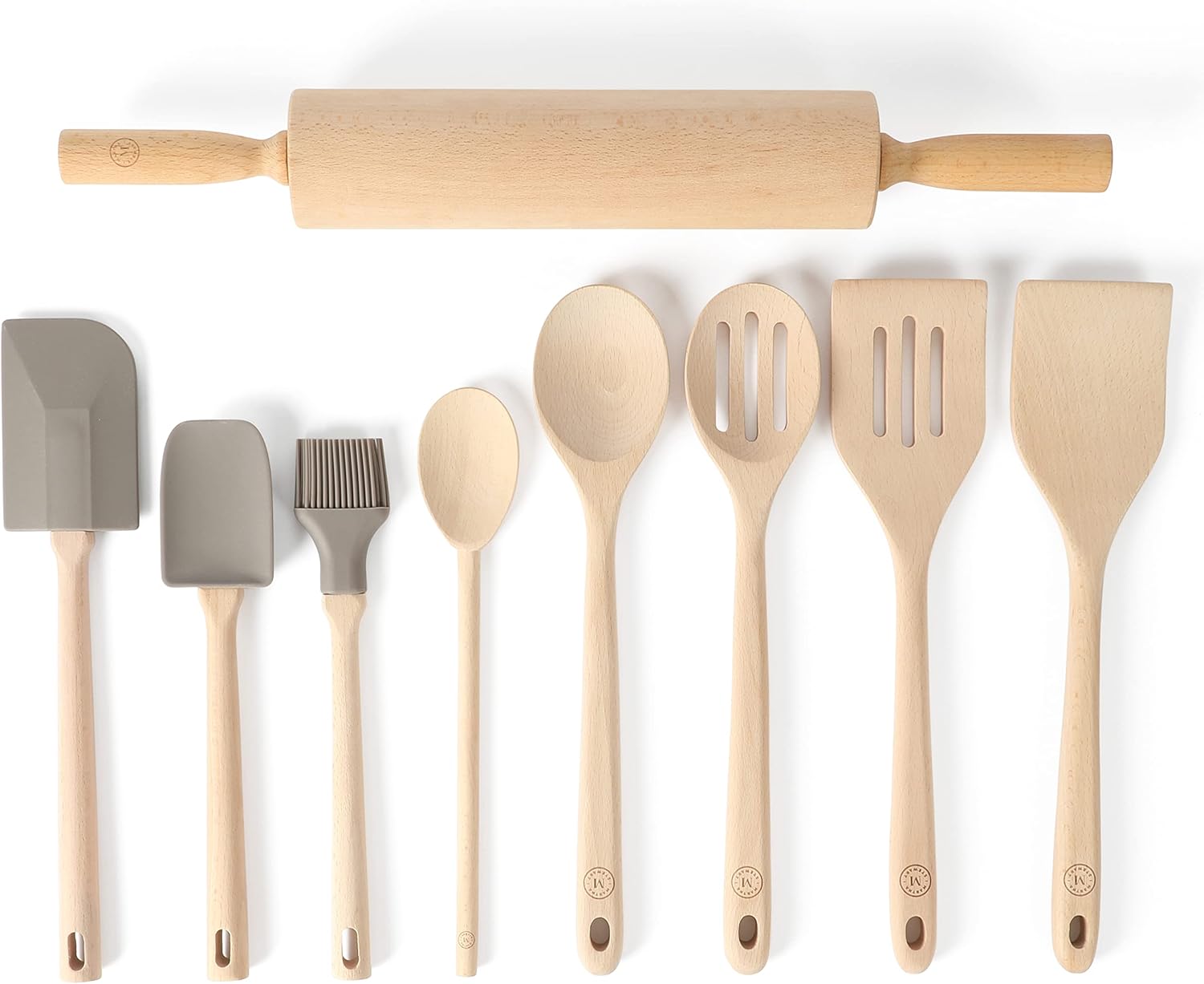 Amazon.com: Martha Stewart 9-Piece Wood Kitchen Gadget and Tool Set ...