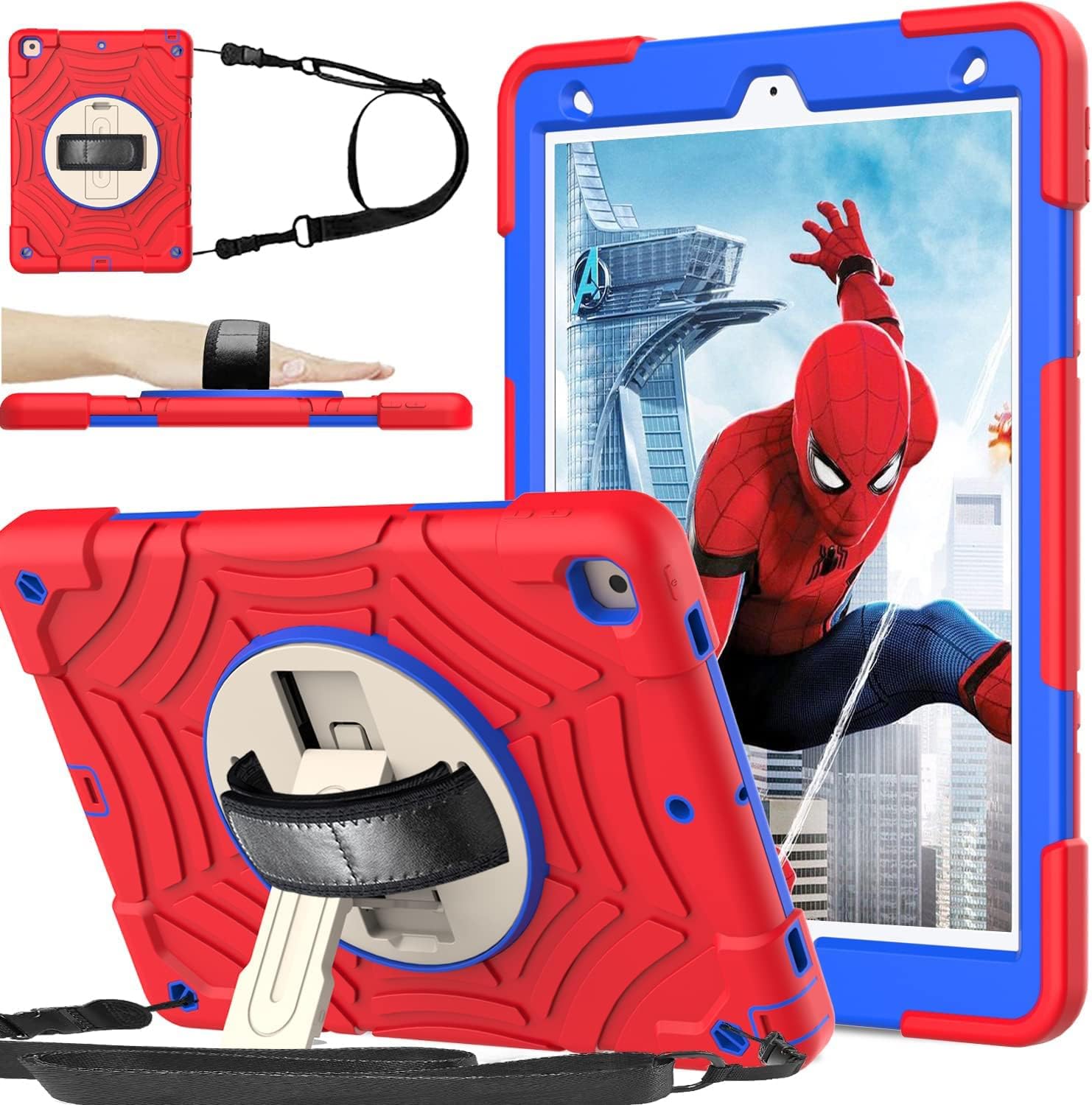 Amazon.com: Marvel Spider Man Silicone Case Compatible with iPad 10.2 ...
