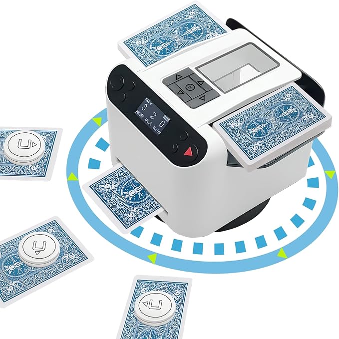 Amazon.com: Yatics Card Shuffler and Dealer Machine, 2 in 1 Automatic ...