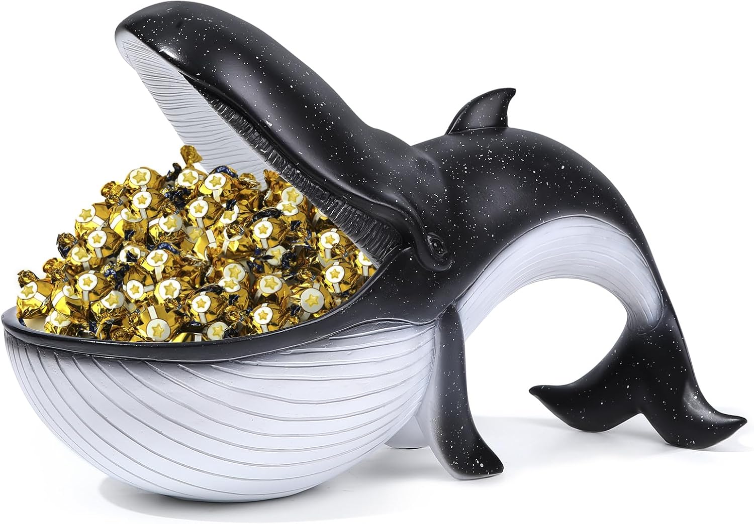 Amazon.com: UREYMX 12'' Whale Statue, Resin Whale Figurine Fun Candy ...