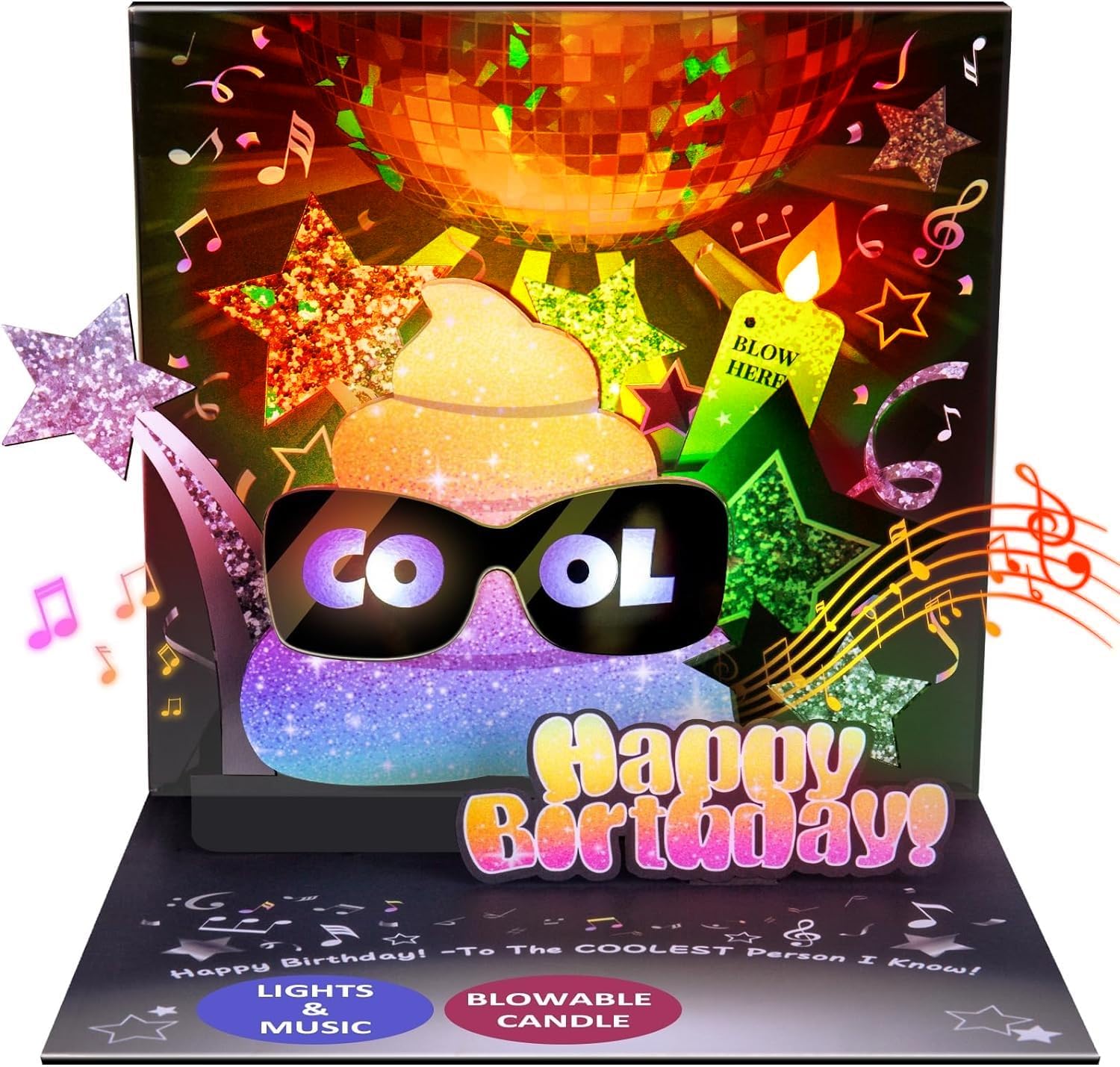 Birthday Card | Musical Pop Up Birthday Cards w Lights | Blow Out ...