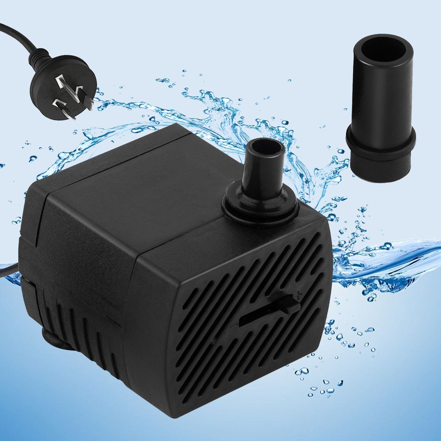 Mini Submersible Pump, 350L/H Aquarium Submersible Water Pump, 5W Ultra ...