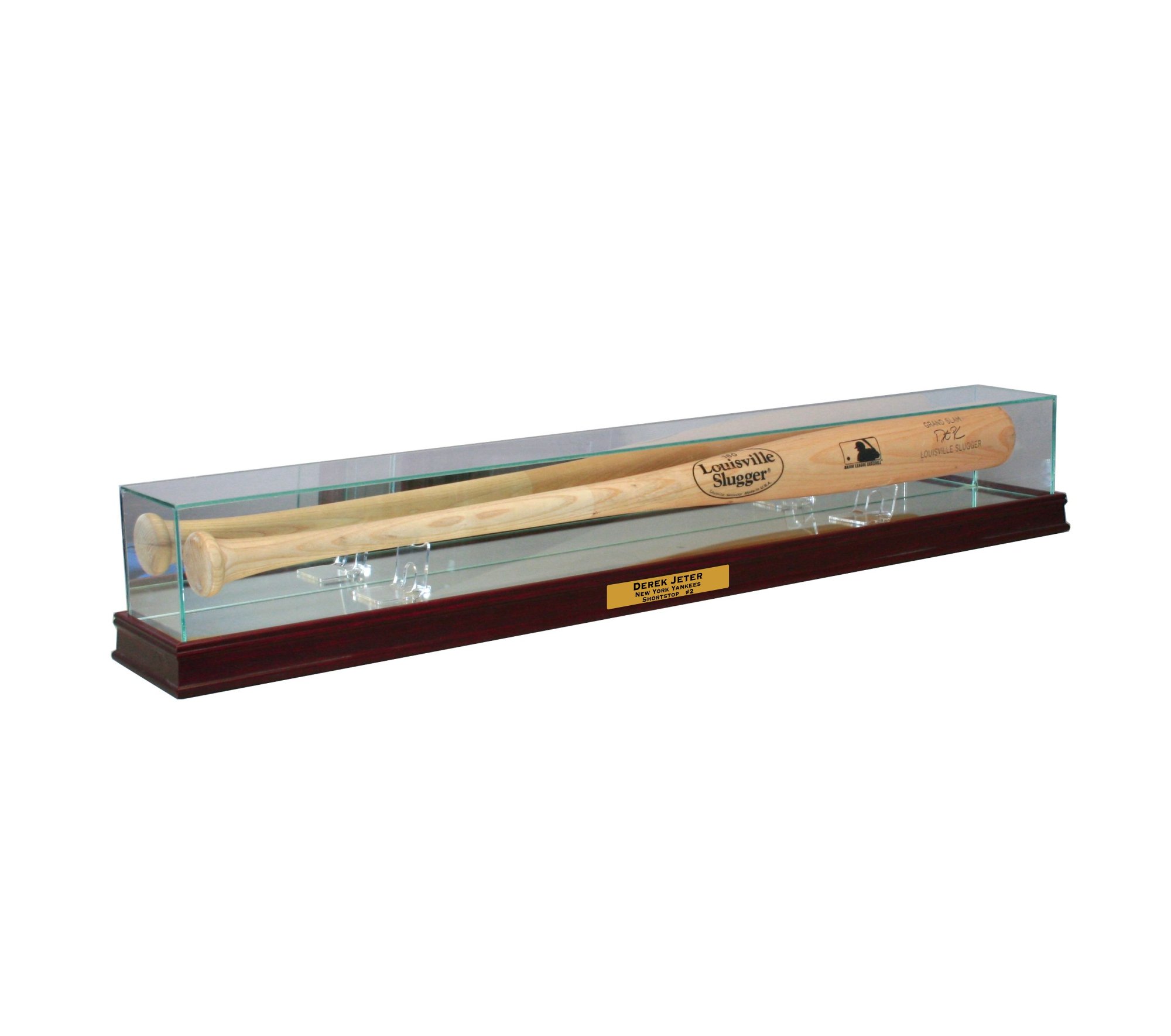 Amazon.com: Baseball Bat Display Case with Sport Moulding (Cherry w ...