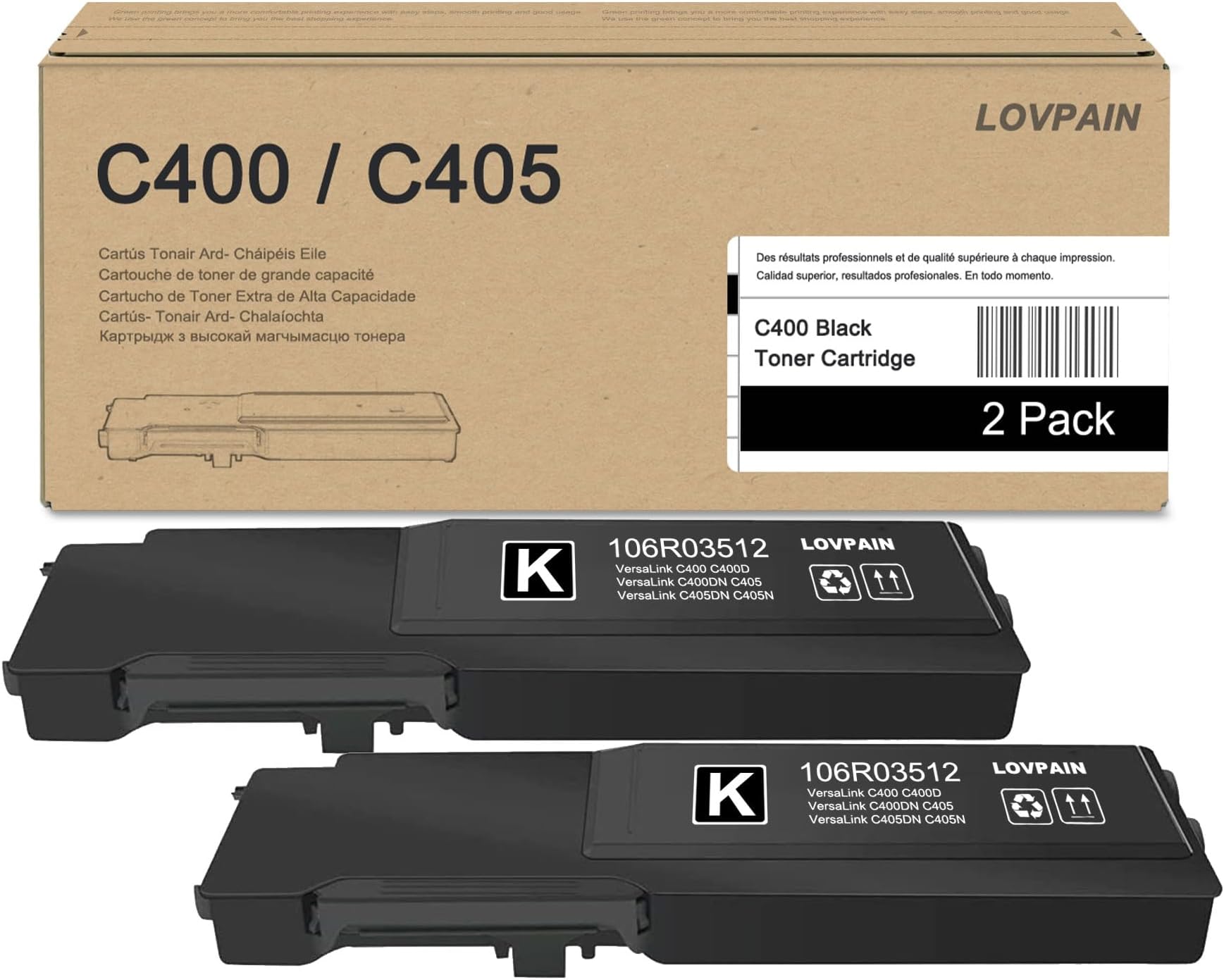 Amazon.com: VersaLink C400/C405 High Capacity Toner Cartridge (4 Pack ...