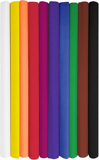Interdruk - Crepe Paper Rolls for Kids, DIY and Decorations - Pack of ...