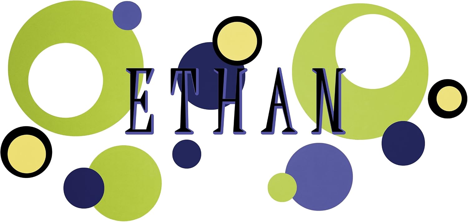 Wall Wear Decals WW-137-BN Ethan Name Decal - Decorative Wall Appliques ...