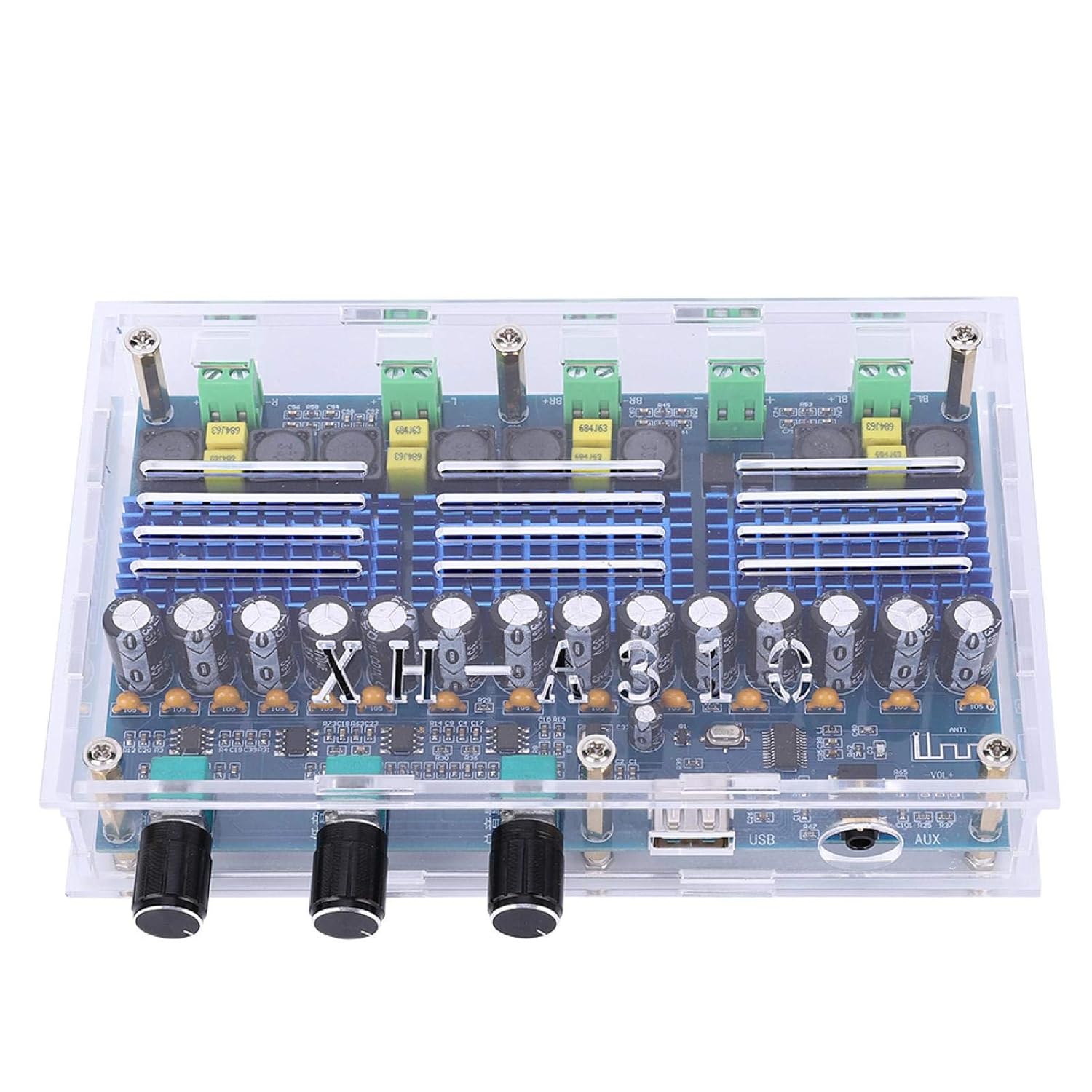 Digital Amplifier Board, 4 Channels Double Stereo Digital Amplifier ...