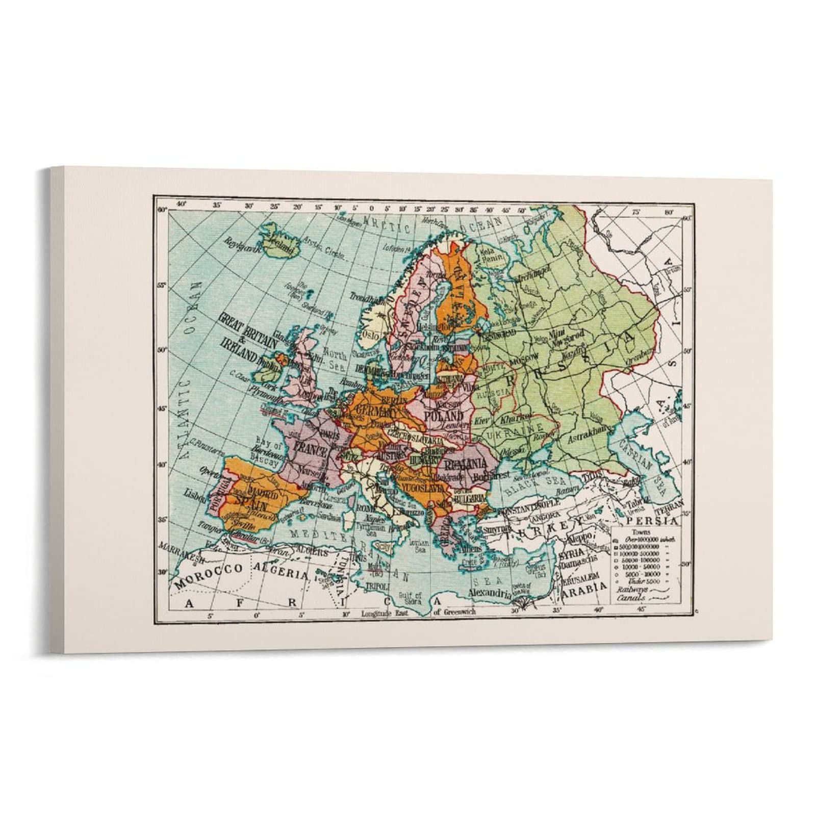 Europe Map Printable