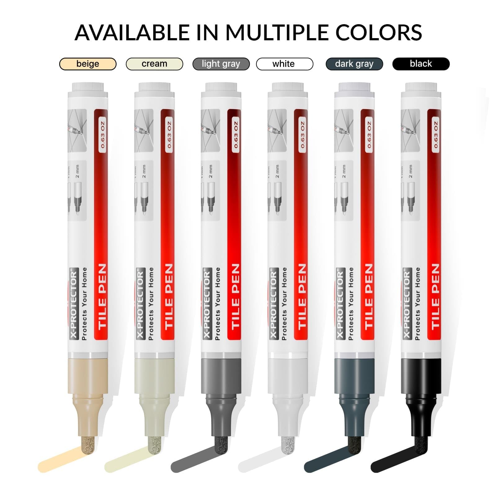 Snapklik.com : X-Protector Pen For Grout - 2 PCS, White - Ideal Grout ...
