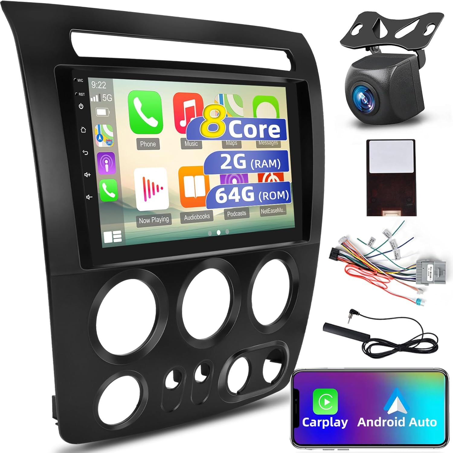 Amazon.com: 8 Core Car Radio for Hummer H3 2005-2011 Support Wireless ...