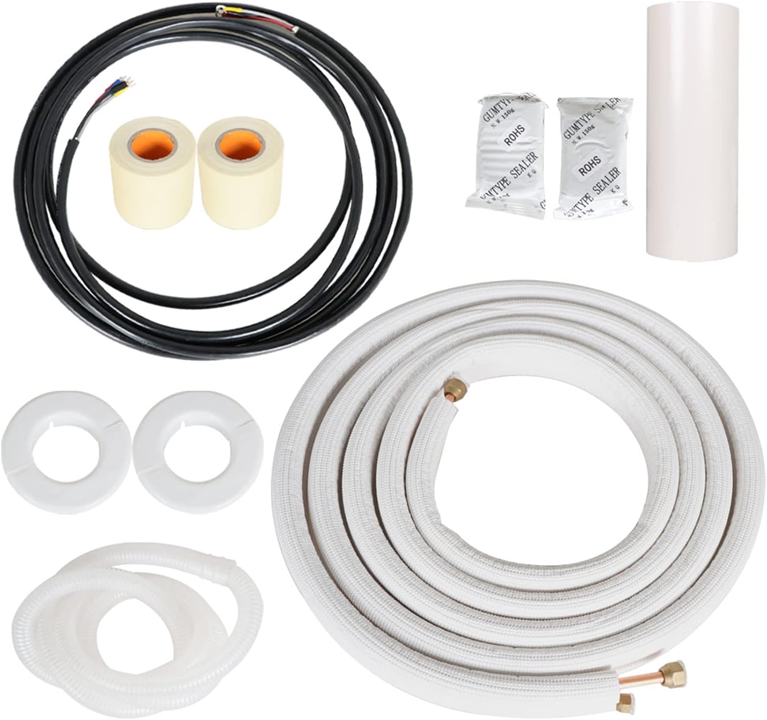 Amazon.com: findmall 16FT Air Conditioning Tubing Hose Extension 1/4 ...
