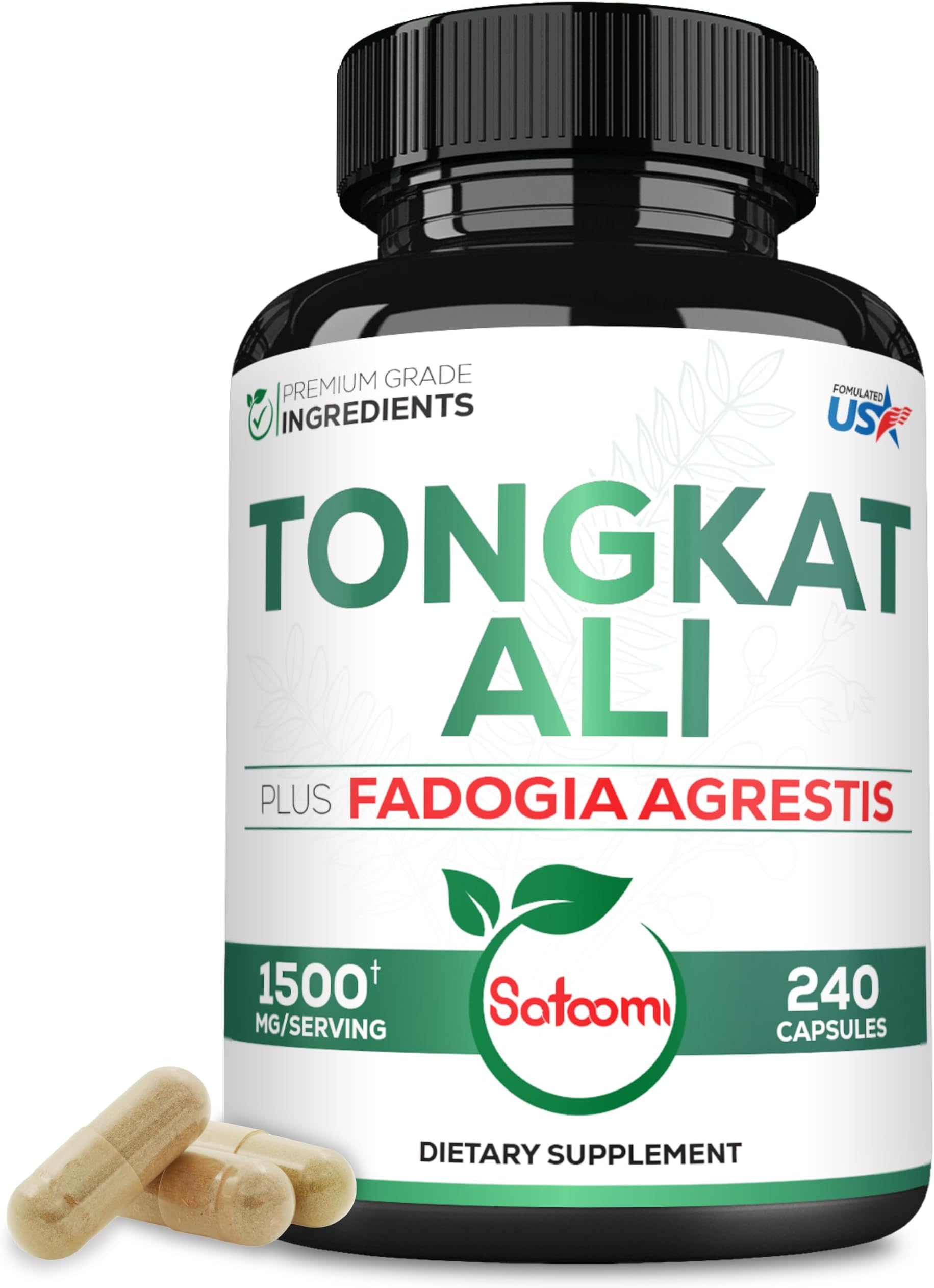 Amazon.com: Tongkat Ali + Fadogia Agrestis 2-in-1 T Supplement for Men ...