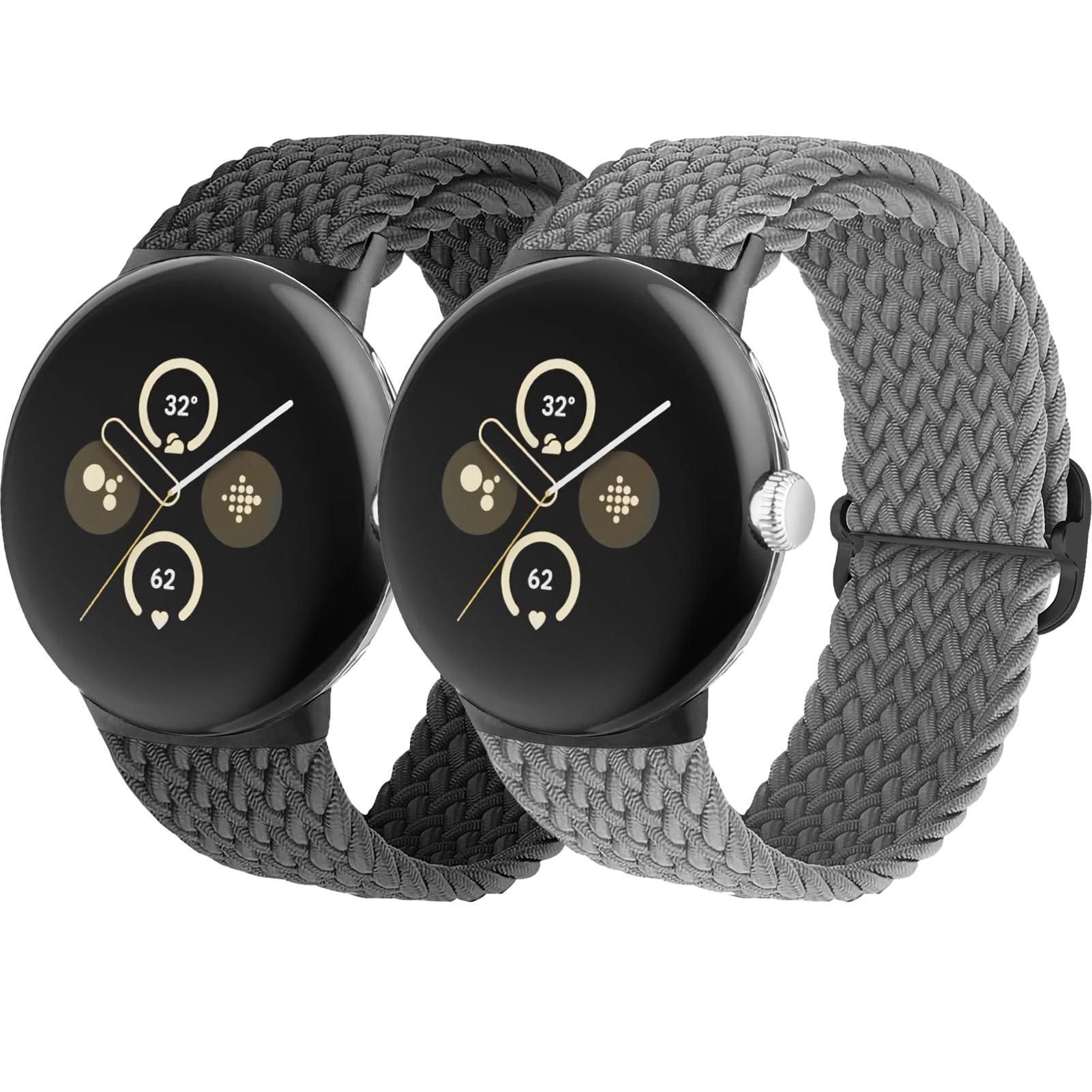 MYAPULUA Braided Stretchy Pixel Watch 2 Strap/Pixel Watch 3 Strap 41mm ...