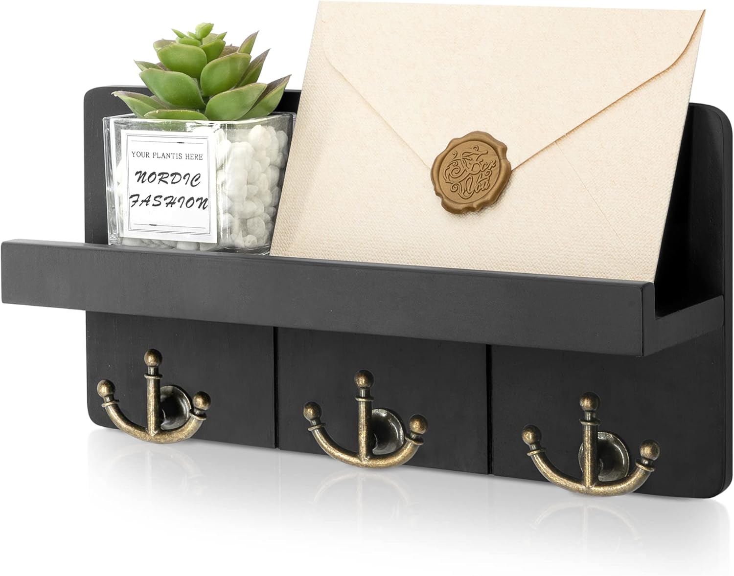 Amazon.com: Rebee Vision Decorative Key and Mail Holder for Wall ...