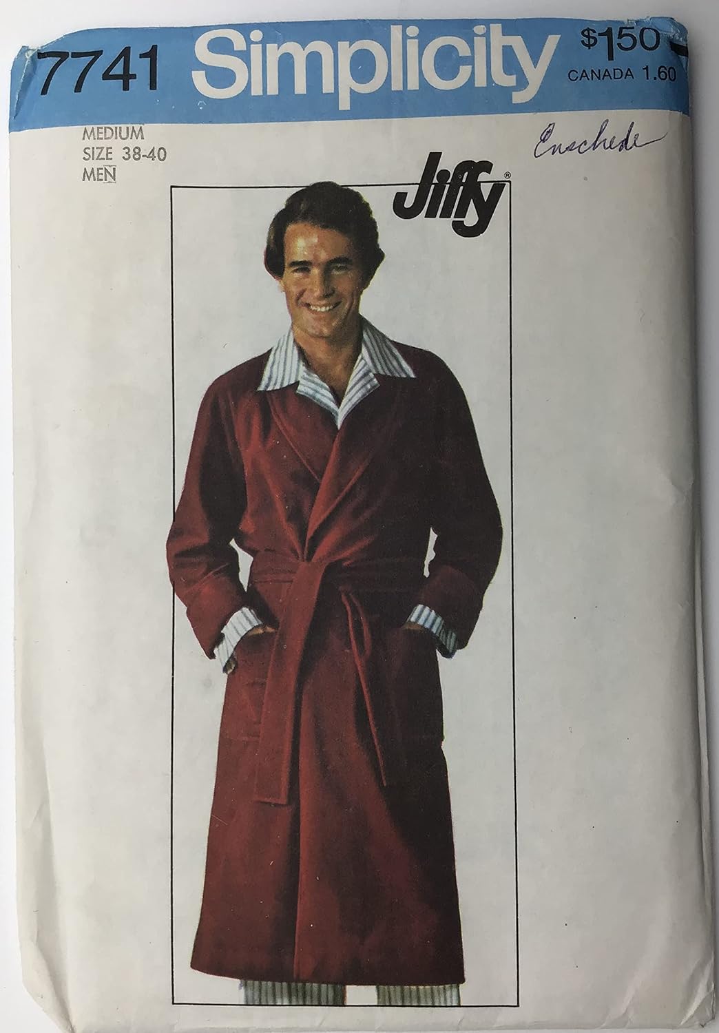 Amazon.com: Simplicity 7741 or 7702 Vintage Men's Jiffy Robe Sewing ...