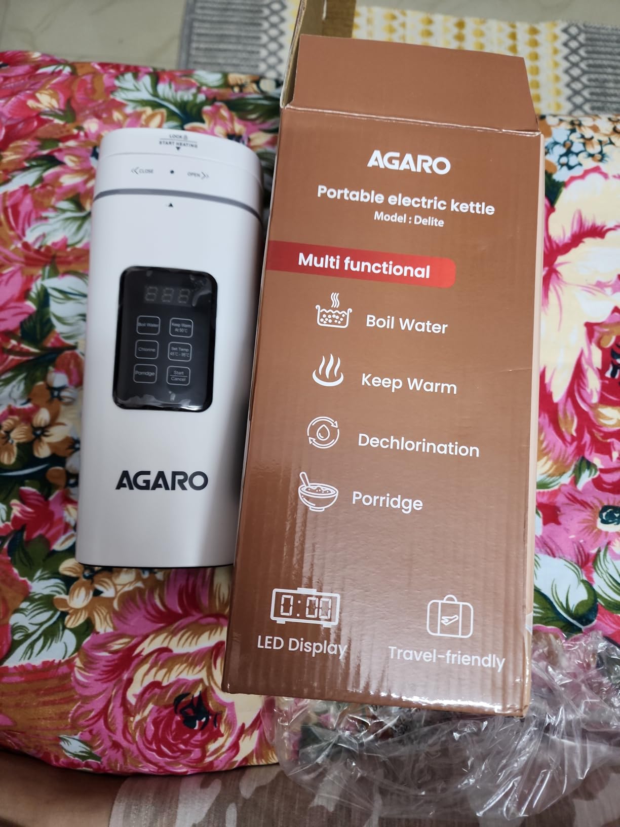 AGARO Delite Portable Electric Kettle, 500 Ml, Fast Boiling, Adjustable ...
