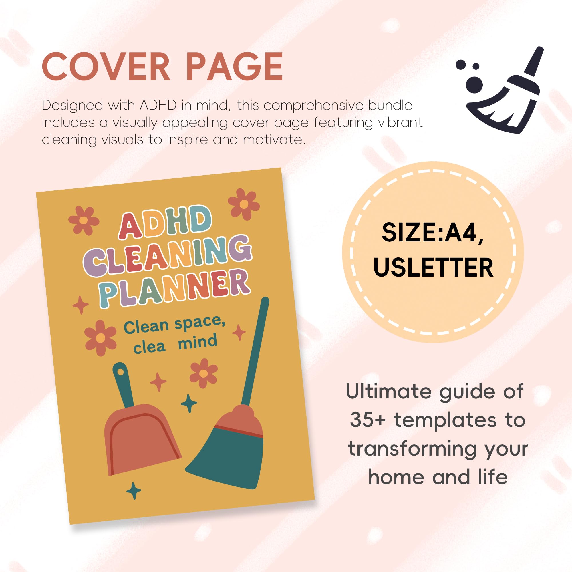 Near Me ADHD Cleaning Schedule Bundle, Editable Cleaning Checklist ...