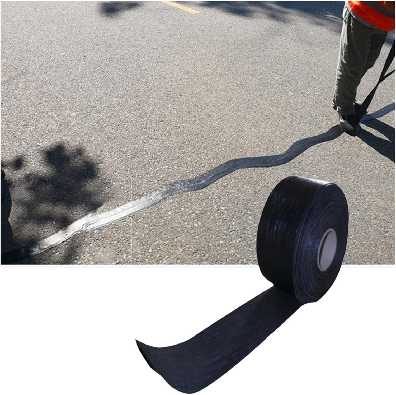 Amazon.com: WIGING Asphalt Joint Repair Tape, Self-Adhesive Bitumen ...
