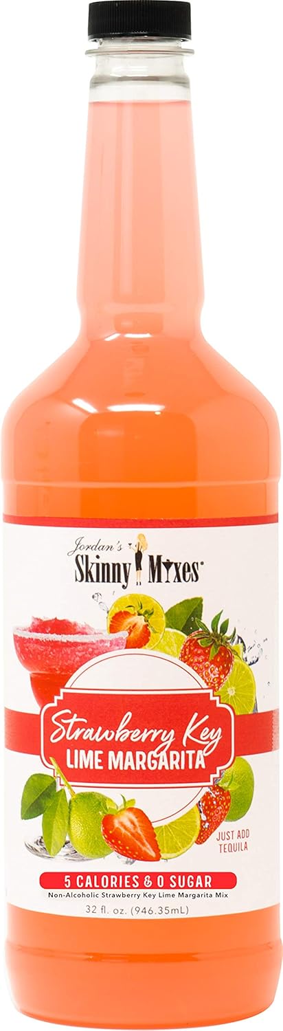 Amazon.com : Jordan's Skinny Mixes Strawberry Key Lime Margarita, Sugar ...