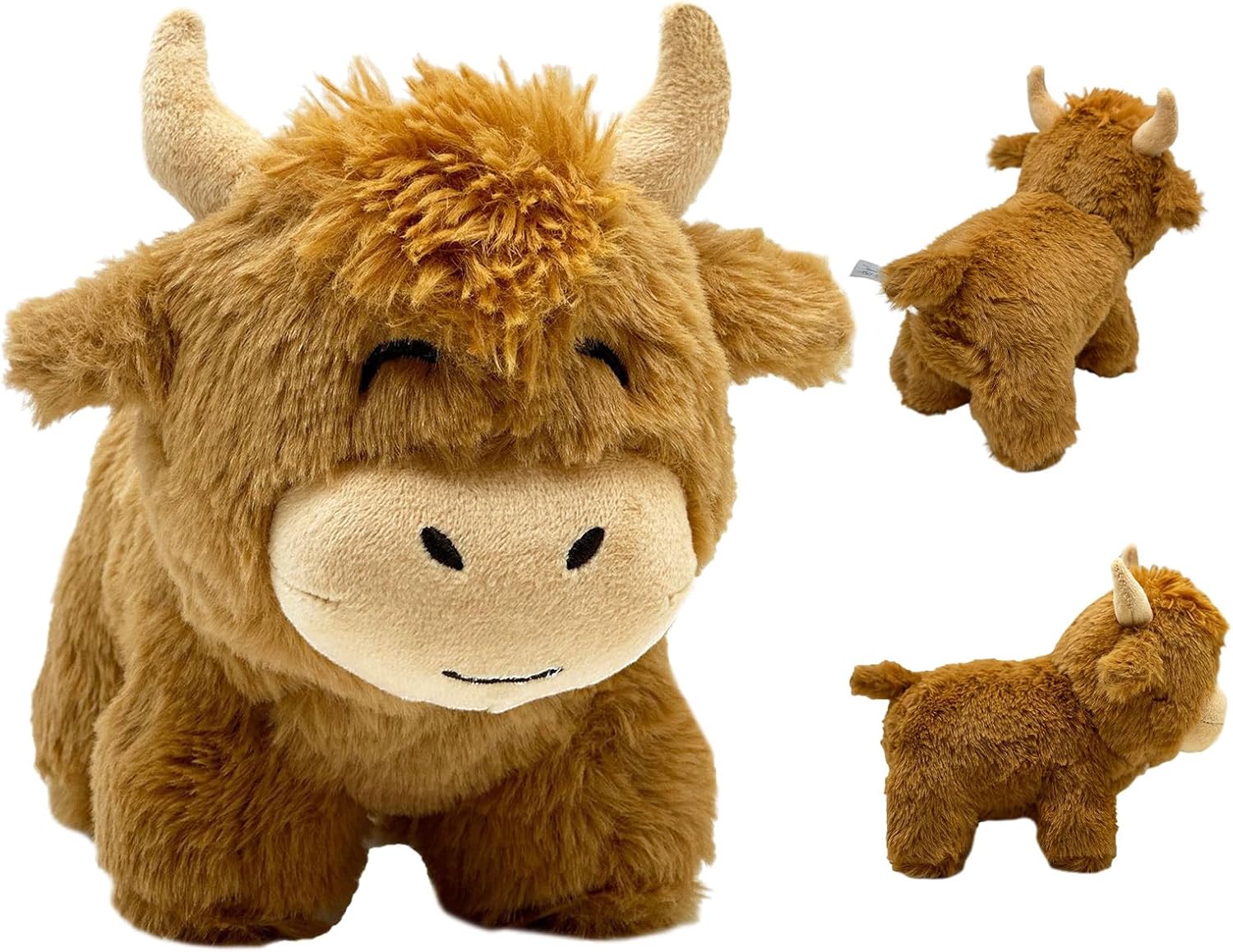 Amazon.co.jp: Highland Cow Plush - 7" Soft and Cute Plush Animal ...