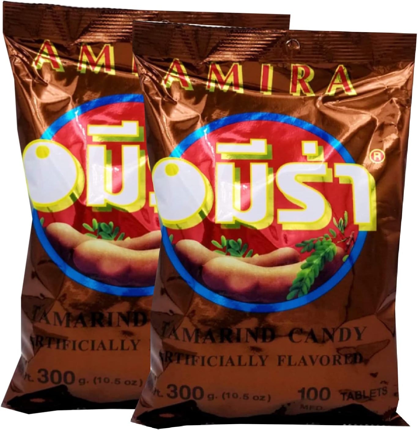 Amazon.com : Amira - Tamarind Candy (100 Pieces)300g (10.5oz) (2 Pack ...