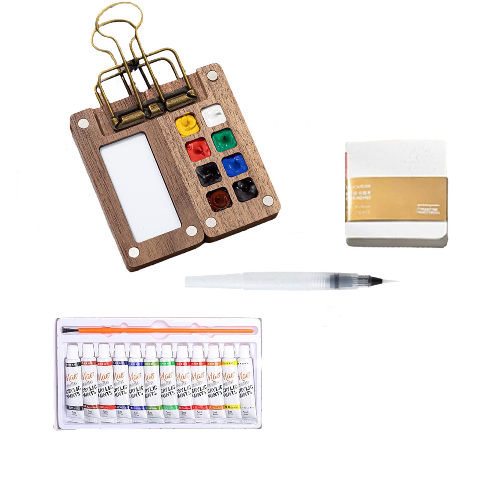 Amazon.com: Pocket Artist Watercolor Travel Set, Nano Palette, Four ...
