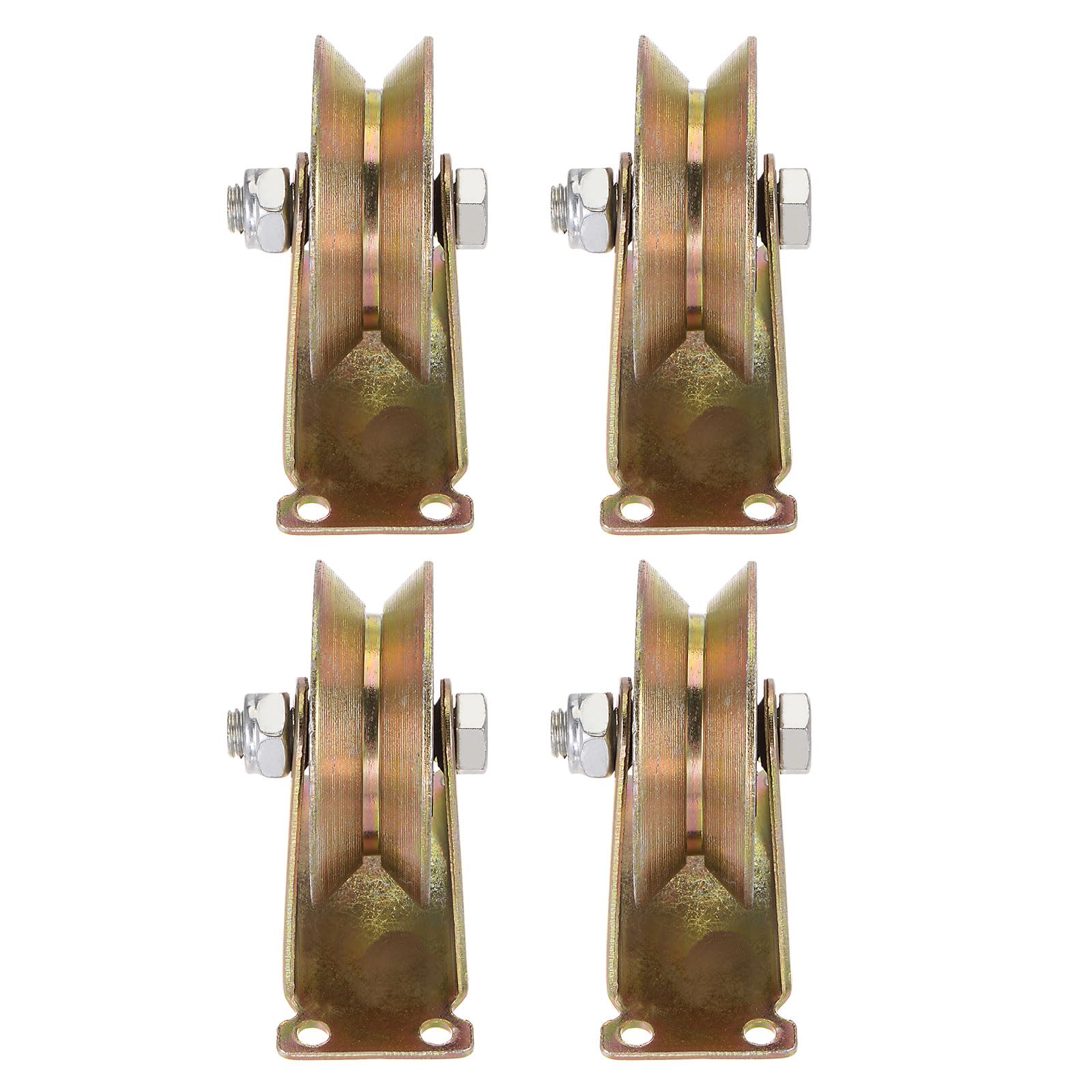 Buy uxcell 4pcs V Groove Caster 3" V-Shaped Sliding Gate Wheel with ...