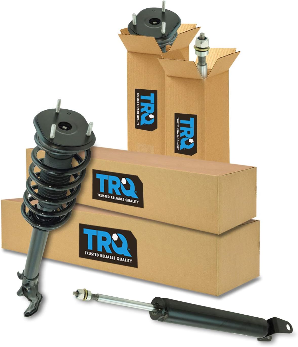 Amazon.com: TRQ Front and Rear Complete Strut Assembly & Shock Absorber ...