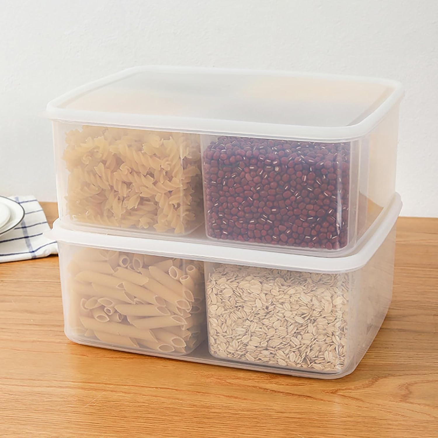 WonLiq Contenedores de organización de alimentos con tapas herméticas ...