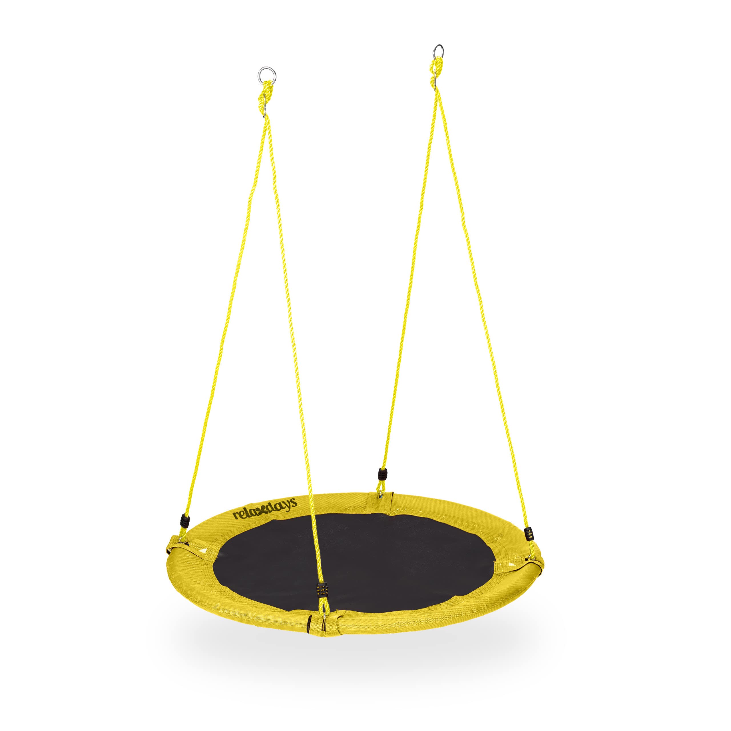 Relaxdays Round Nest Swing, Ø 110 cm, Kids & Adults, Max. Load 100 kg ...