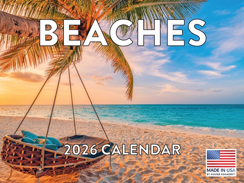 Beach Calendar 2026 Tropical Beaches Gifts For Beach Lovers Ocean ...