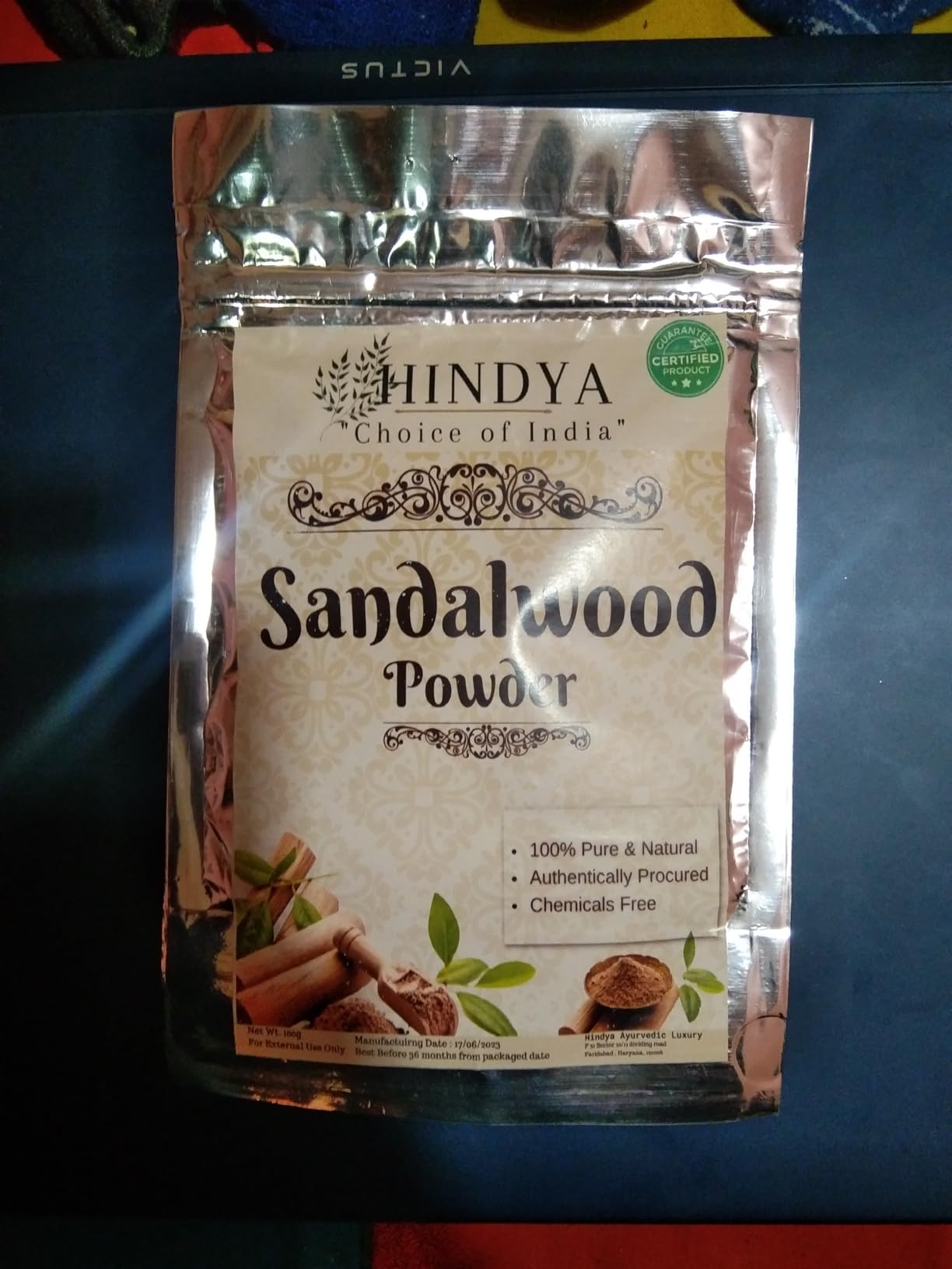 Hindya Ayurvedic Luxury Sandalwood Powder for face pack | Skin ...