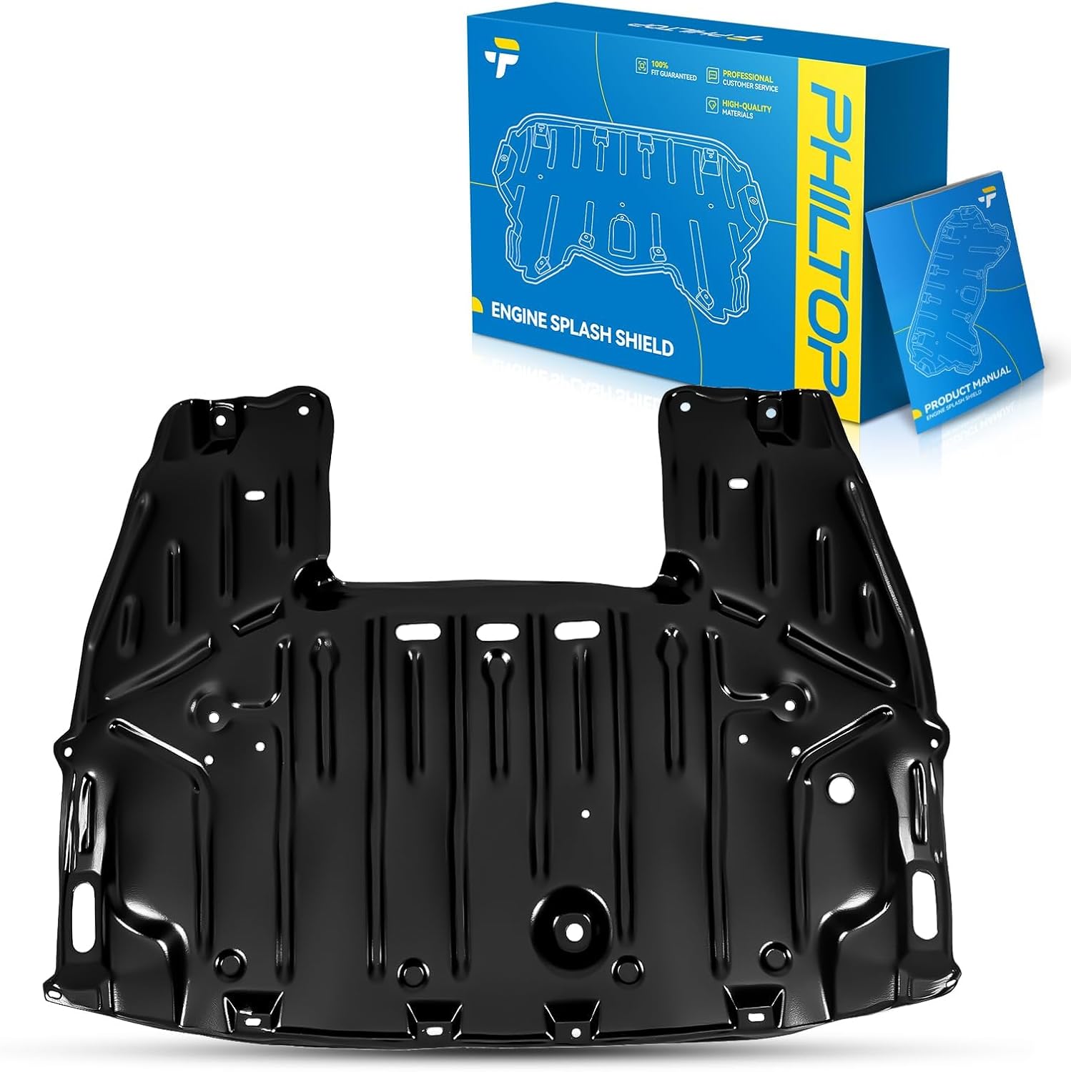 Amazon.com: PHILTOP Front Lower Engine Splash Shield Under Cover ...