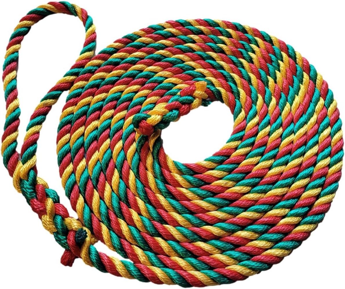 14mm Multi Colour Softline Mooring Rope 20ft Long With Loop & Back ...