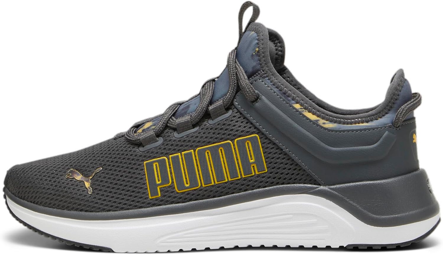 Amazon.com | PUMA Unisex Road Running Shoe, Shadow Gray Yellow Sizzle ...