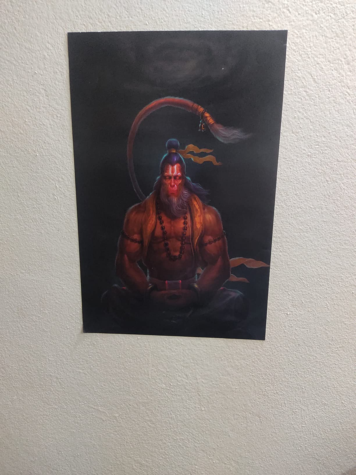 SR CREATIVE CRAFT Lord Hanuman Poster Wall God Poster for Home & Office ...