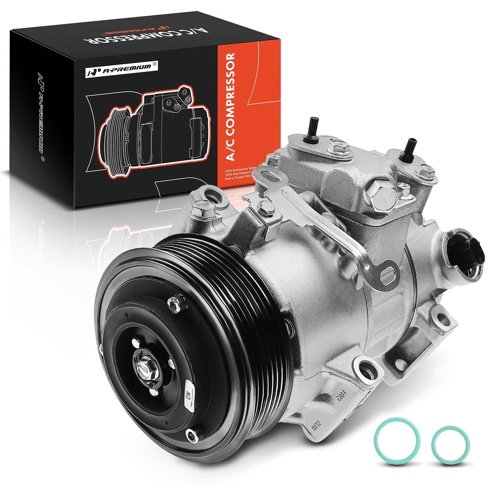 A-Premium Air Conditioner AC Compressor with Clutch Compatible with ...