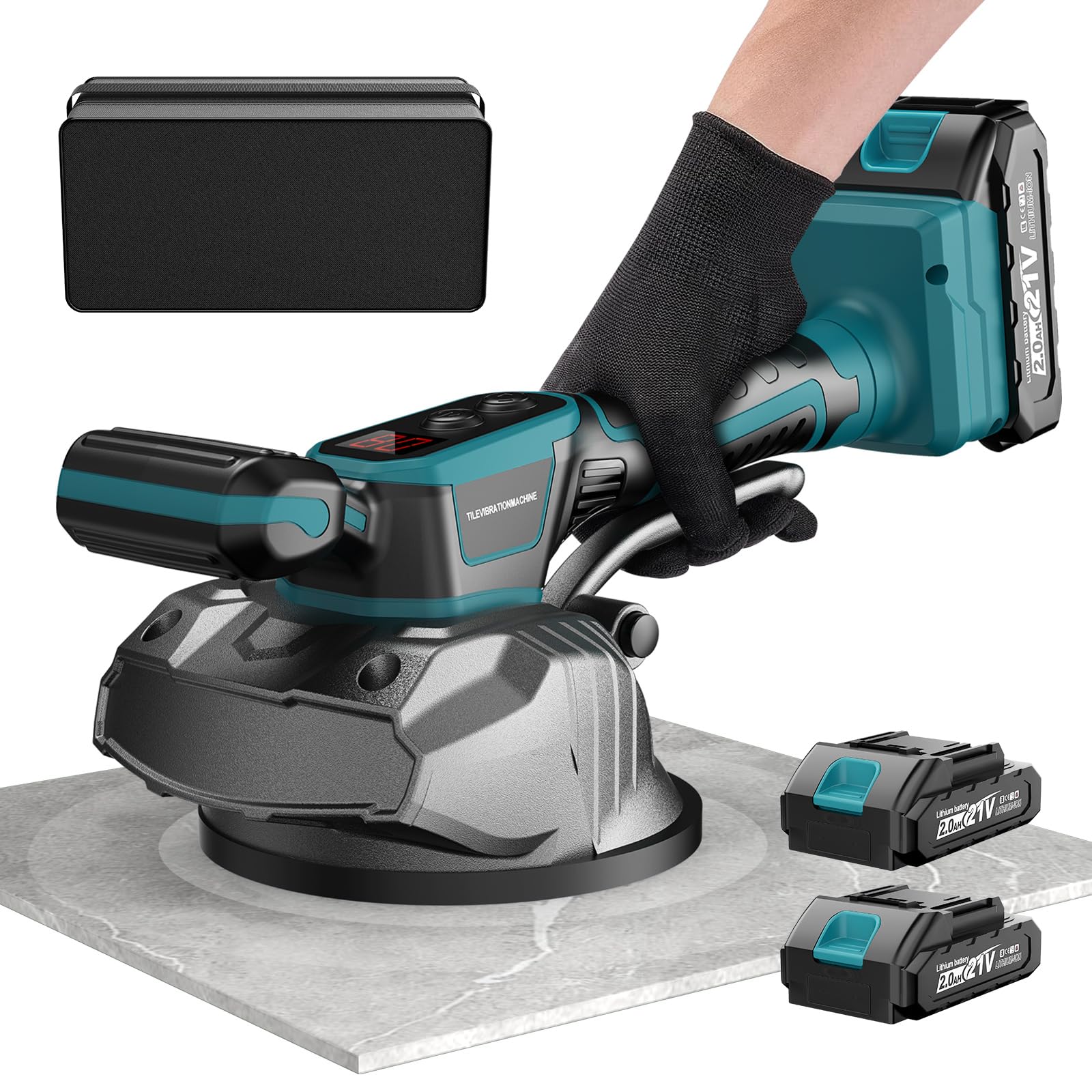 Cordless Tile Vibration Tool, LAKIX Tile Vibration Leveling Machine ...