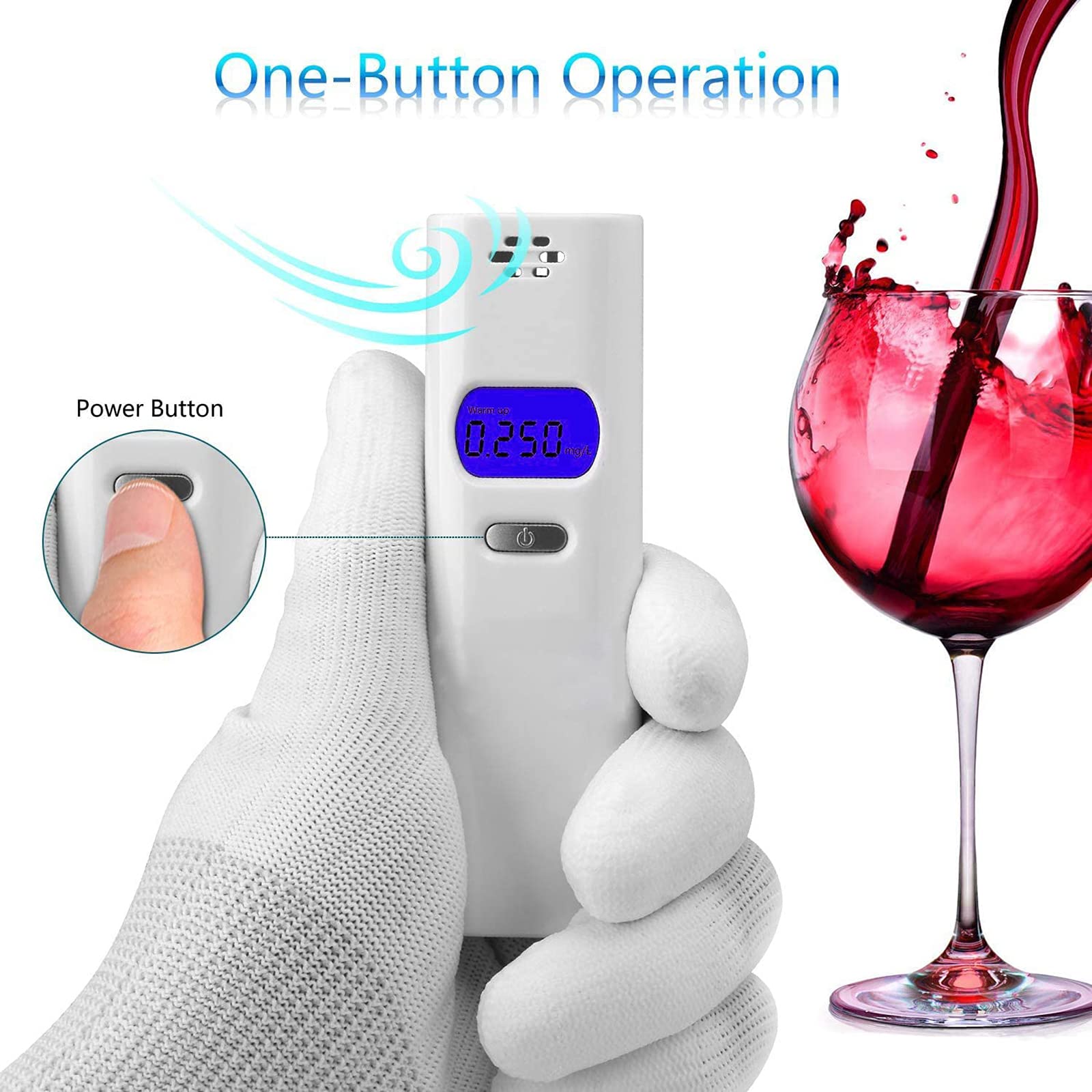 Snapklik.com : 3T6B Breathalyzer Portable Breath Alcohol Tester Alcohol ...