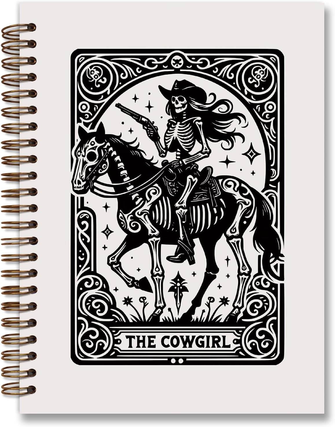 Amazon.com : foedor Tarot Gothic Skull Spiral Notebook Journal,Gothic ...