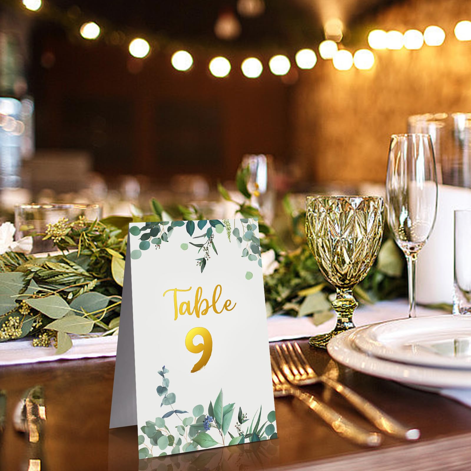 Simple wedding table numbers | Honestweddingadvice.com