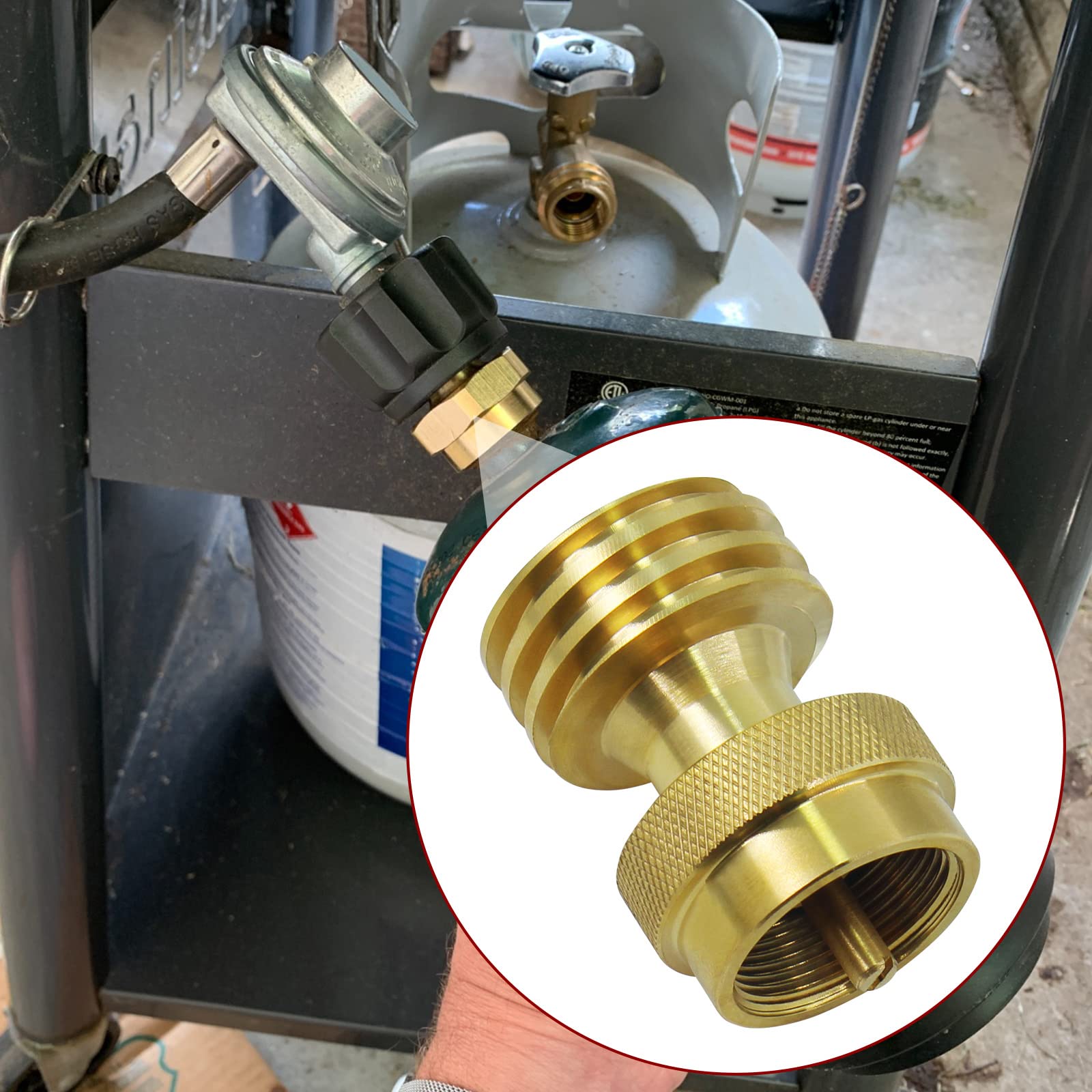 Snapklik.com : MENSI Steak Saver 1lb Propane Tank 1 Pound Adapter